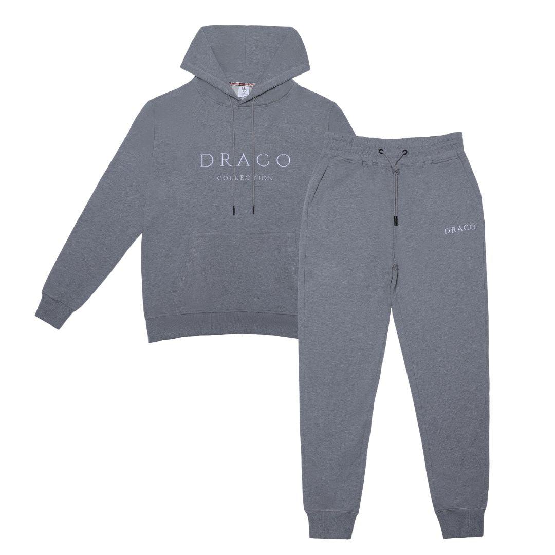 Draco Sweatsuit - Salt and Pepper Gray – Dracoslides