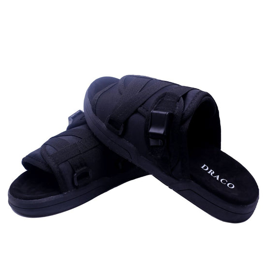 DracoSlides - Comfortable Luxurious Slides For Men & Women - Blackout ...