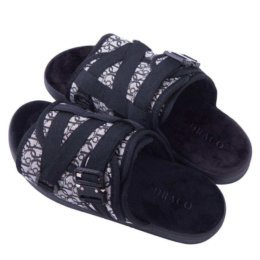 DracoSlides - Comfortable Luxurious Slides For Men & Women - Black ...