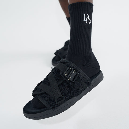 DracoSlides - Comfortable Luxurious Slides For Men & Women - Black ...