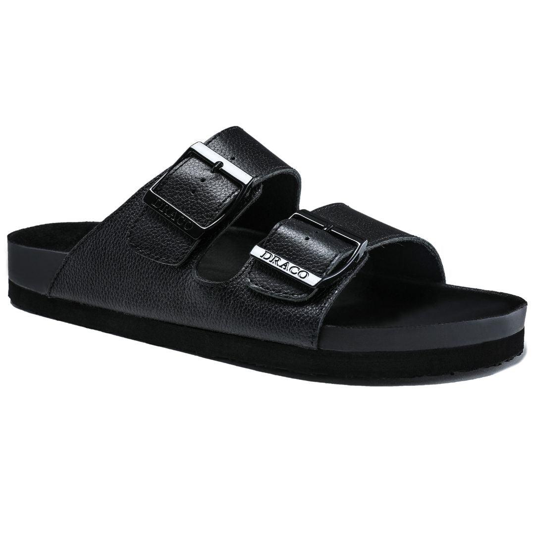 Unisex Black Draco Sandals Birkenstock Arizona Vibes with Modern Flair ...