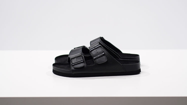 Unisex Black Draco Sandals Birkenstock Arizona Vibes with Modern Flair ...